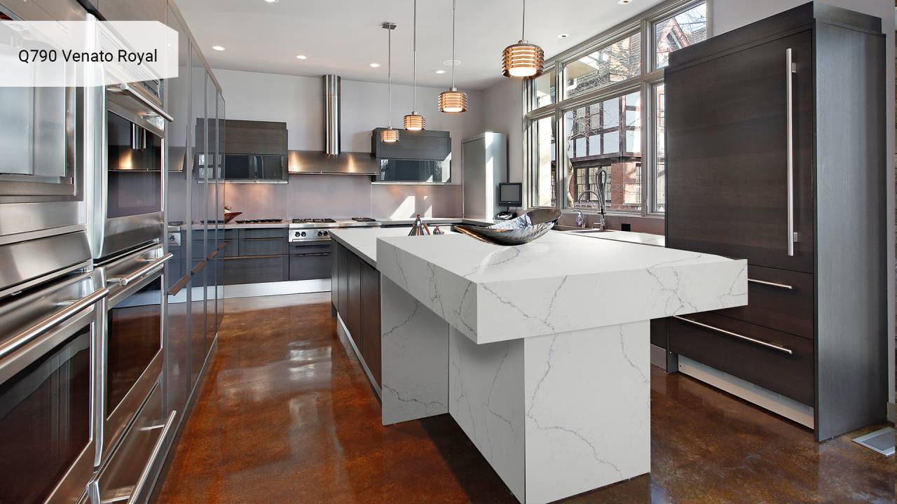 Кварцевый камень Q790 Venato Royal из коллекции Calacatta в каталоге Interstone.su | Interstone